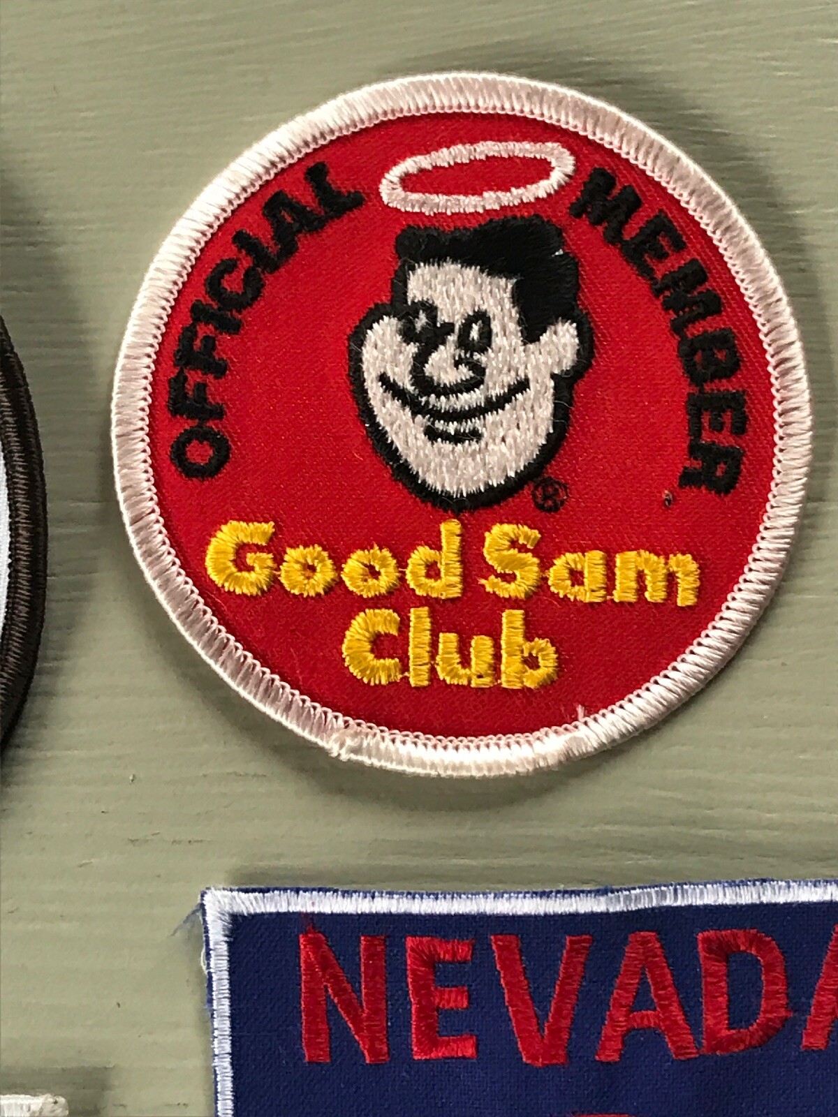 Lot of 9 Good Sam Patches Nevada Samborees Vegas 76'ers Desert Sun Sams ...