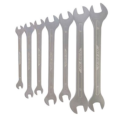 Trident Tools 7 Piece Ultra Thin Open End Spanner Set Metric 6 - 19mm ...