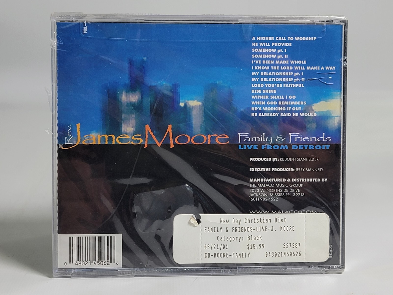 SEALED Rev. James Moore Family & Friends Live From Detroit (CD, Malaco ...