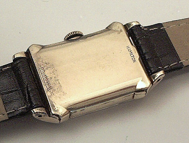 1940s HAMILTON 982 MILTON MEN'S 14K YGF 19J DRESS WRISTWATCH - RUNNING ...