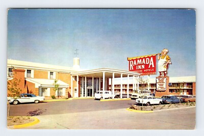 Classic 1950's Cars Ramada Inn Hotel Dallas Texas Unused Vintage Postcard AF496 | eBay