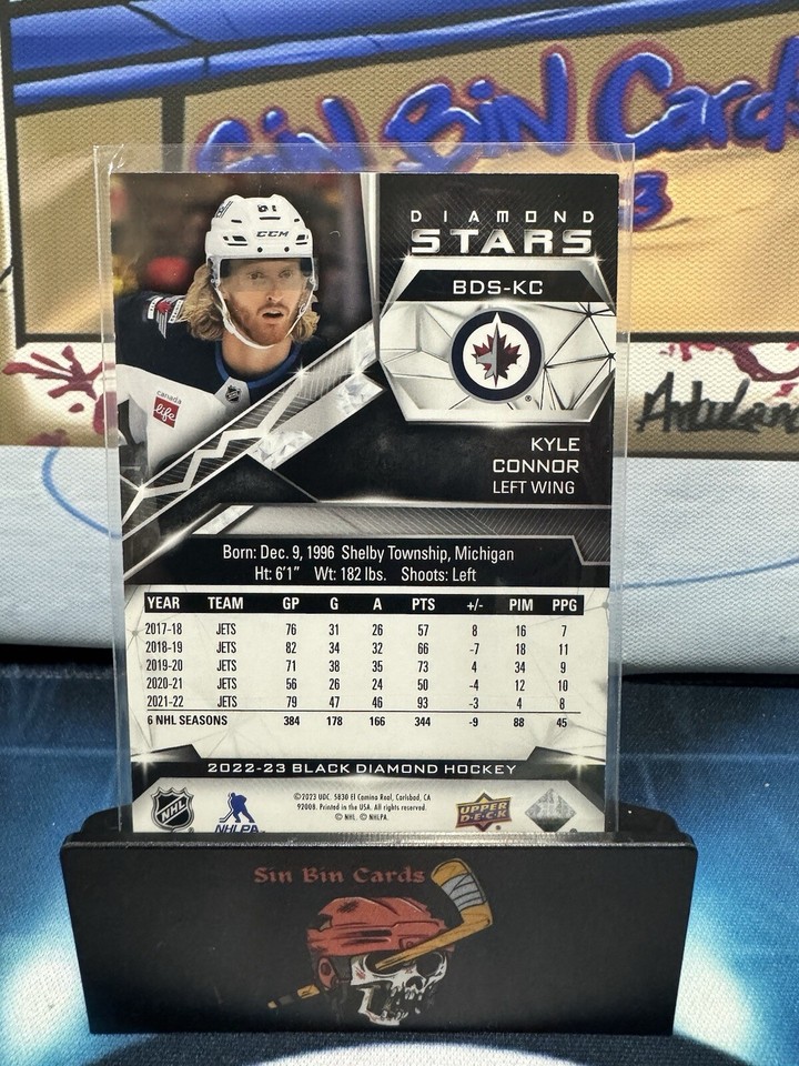2022-23 Black Diamond Hockey - Diamond Stars #BDS-KC Kyle Connor /299 ...