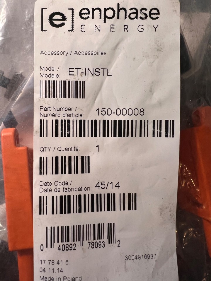 Enphase Energy ETINSTL, Install Kit for M215 and M250 | eBay