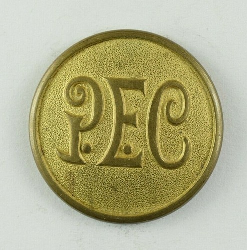 Early Paris 1-Piece PEC Transportation Uniform Button Original E4CT | eBay