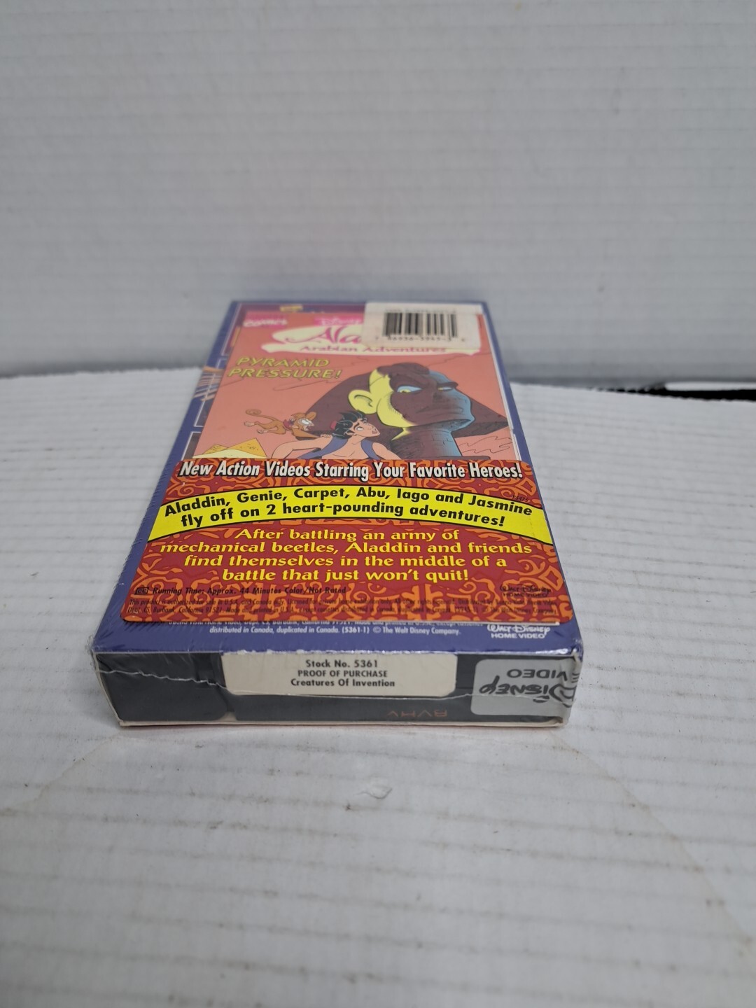 Aladdins Arabian Adventures -Creatures of Invention (VHS, 1995) Brand ...
