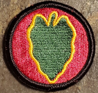 US ARMY 24th INFANTRY DIVISION COLOR PATCH UNIFORM MILITARY ORIG USGI ...