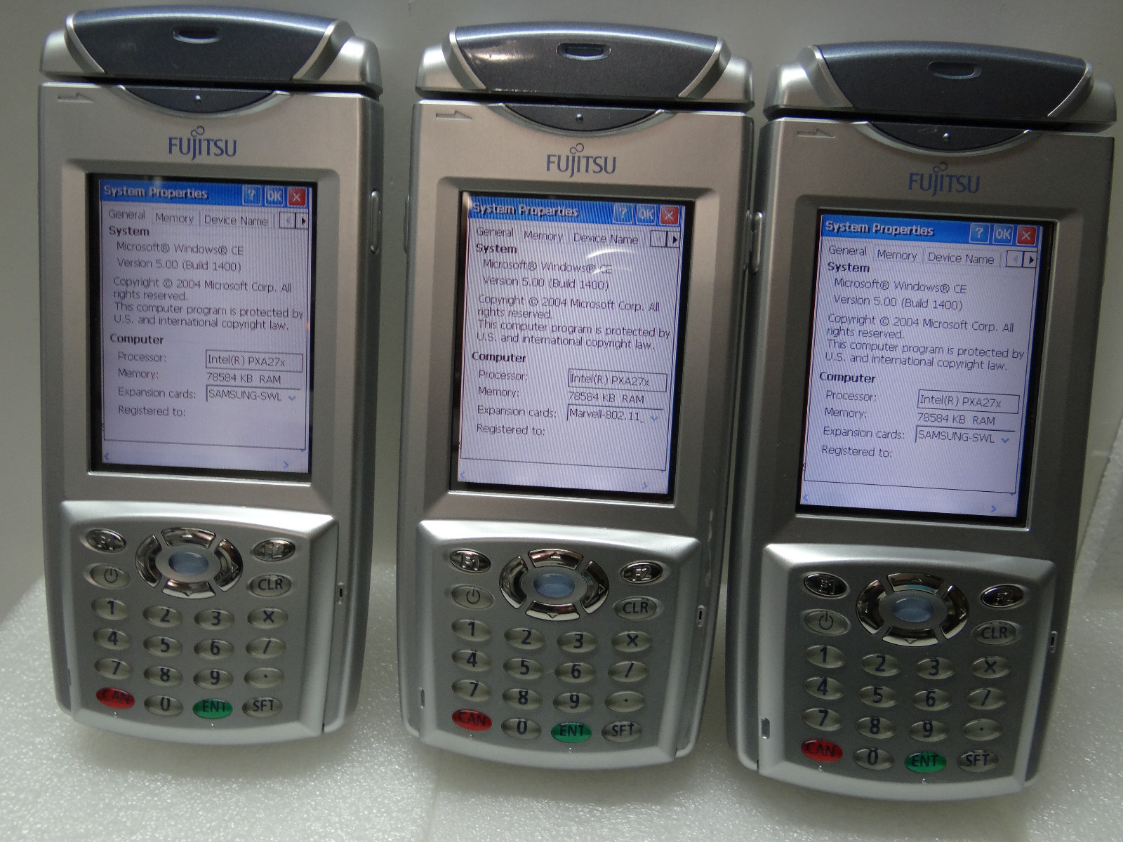 Lot of (x3) Fujitsu IPAD, Model # IPAD100-20, Win CE Pro Plus 5.0. Used ...