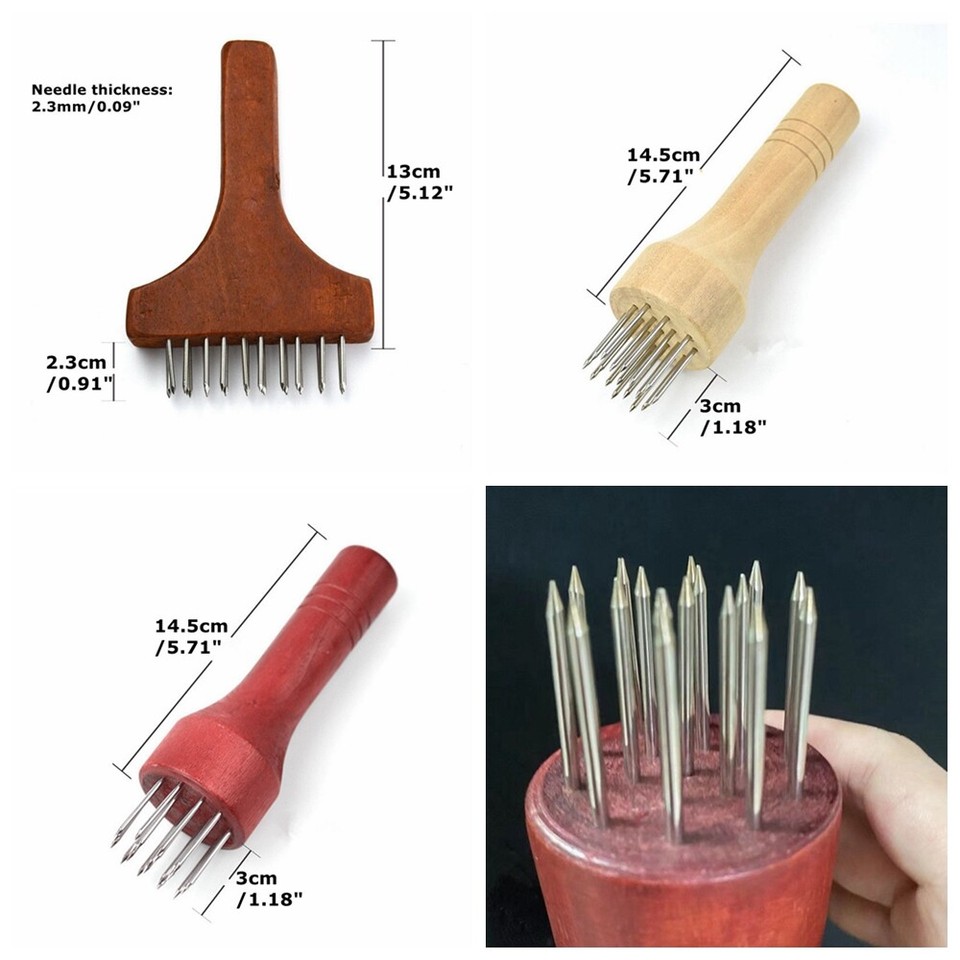 17 Needles Belly Pork Skin Crispy Hand Tools Hole Tasty Needle Poke ...