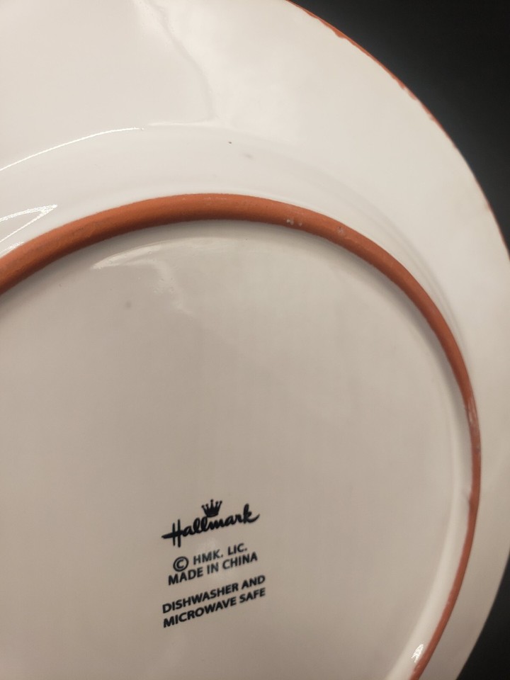 Set of 4 Hallmark Appetizer Wine Themed 'Cheers' Pottery Plates 8.5" | eBay