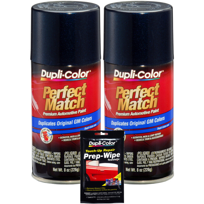 Duplicolor Kit BGM0500 + PW100, Aerosol Paint GM WA722J, Metallic Dark ...