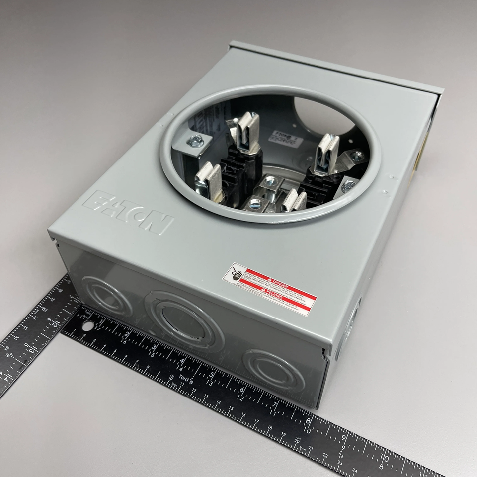 EATON B-Line 11 Meter Socket 125A 4 Jaw 1PH, NEMA 3R Top Feed 125 Amp ...