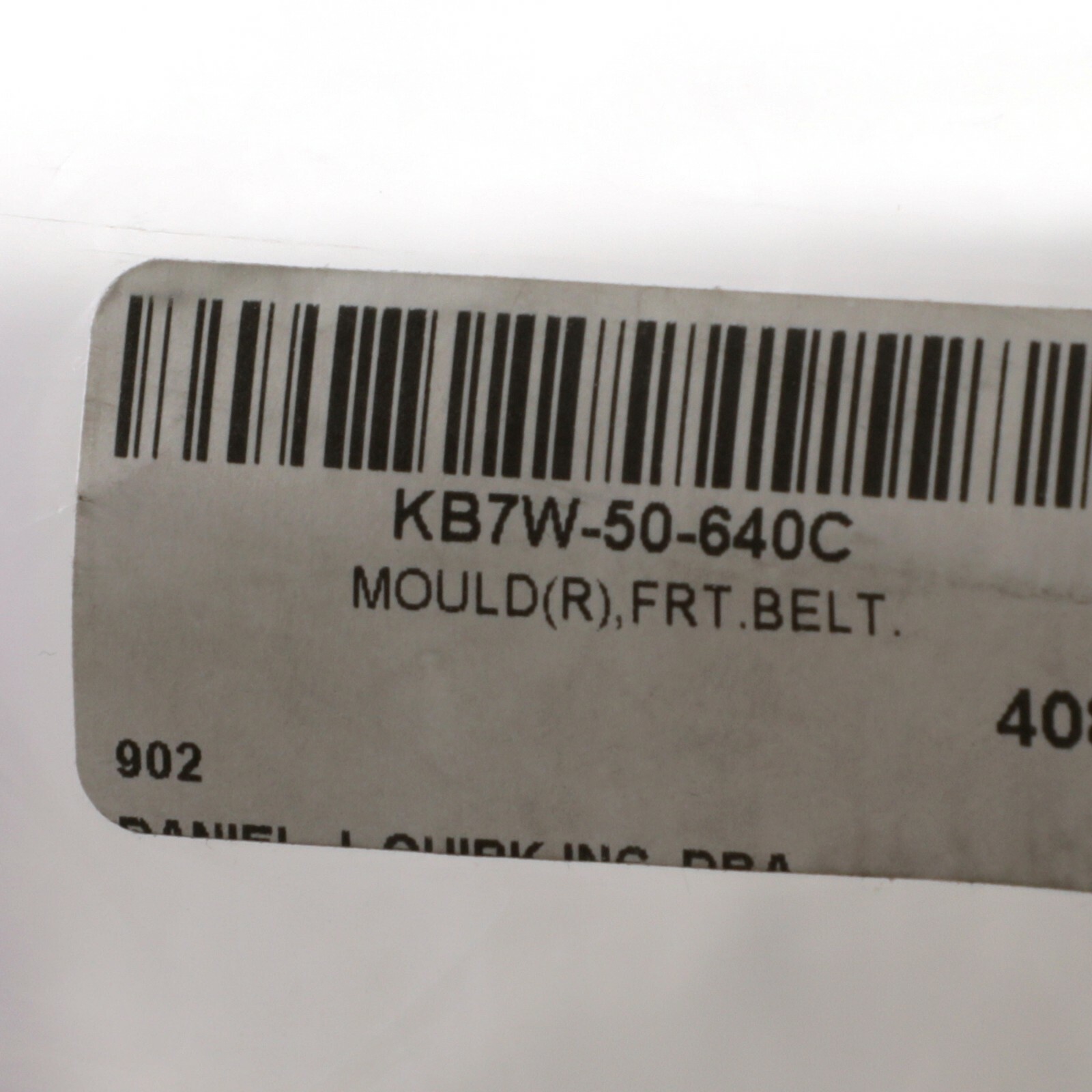 OEM NEW Genuine Mazda Right Front Door Belt Molding 2017-18 CX-5 KB7W ...