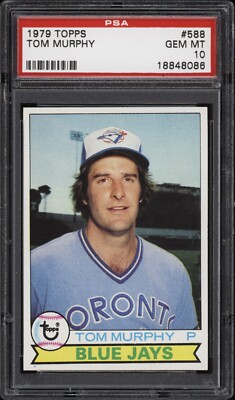 1979 Topps #588 Tom Murphy - Blue Jays - PSA 10 - 18848086 - Baseball ...