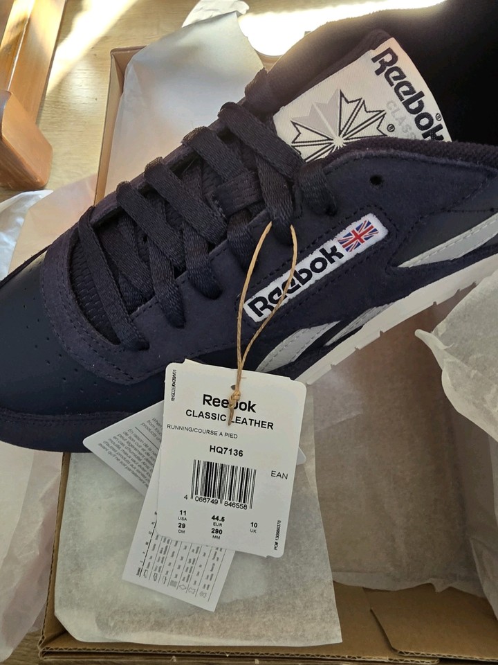 REEBOK CLASSIC LEATHER UNISEX UK SIZE 10 NEW WITH TAGS | eBay UK