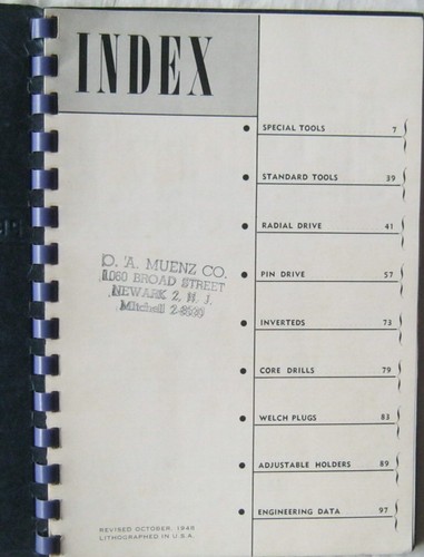 Eclipse Production End Cutting Tools Catalog 1948 | eBay