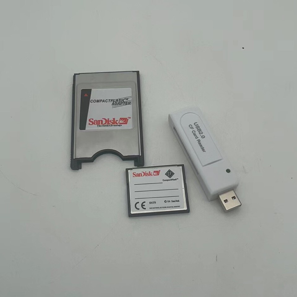 128MB/256/512/1G/2G CNC CF Compact Flash card+CF-PCMCIA Adapter+SSK ...