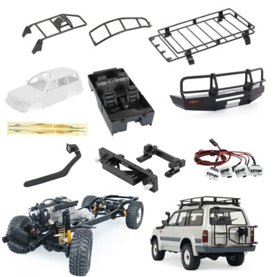 1:10 LC80 Land Cruiser Interior Bumper Body Mount Roof Rack for RUN80 ...