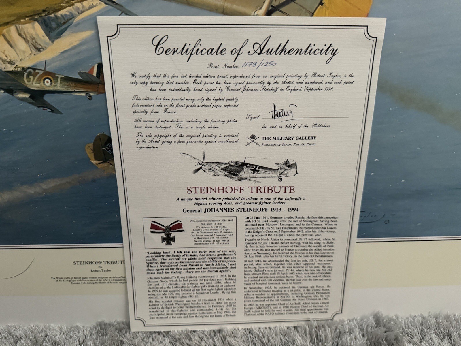 Robert Taylor Art - Steinhoff Tribute | eBay UK