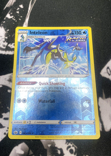 Pokemon Inteleon Reverse Holo Rare 43/198 Chilling Reign LP | eBay