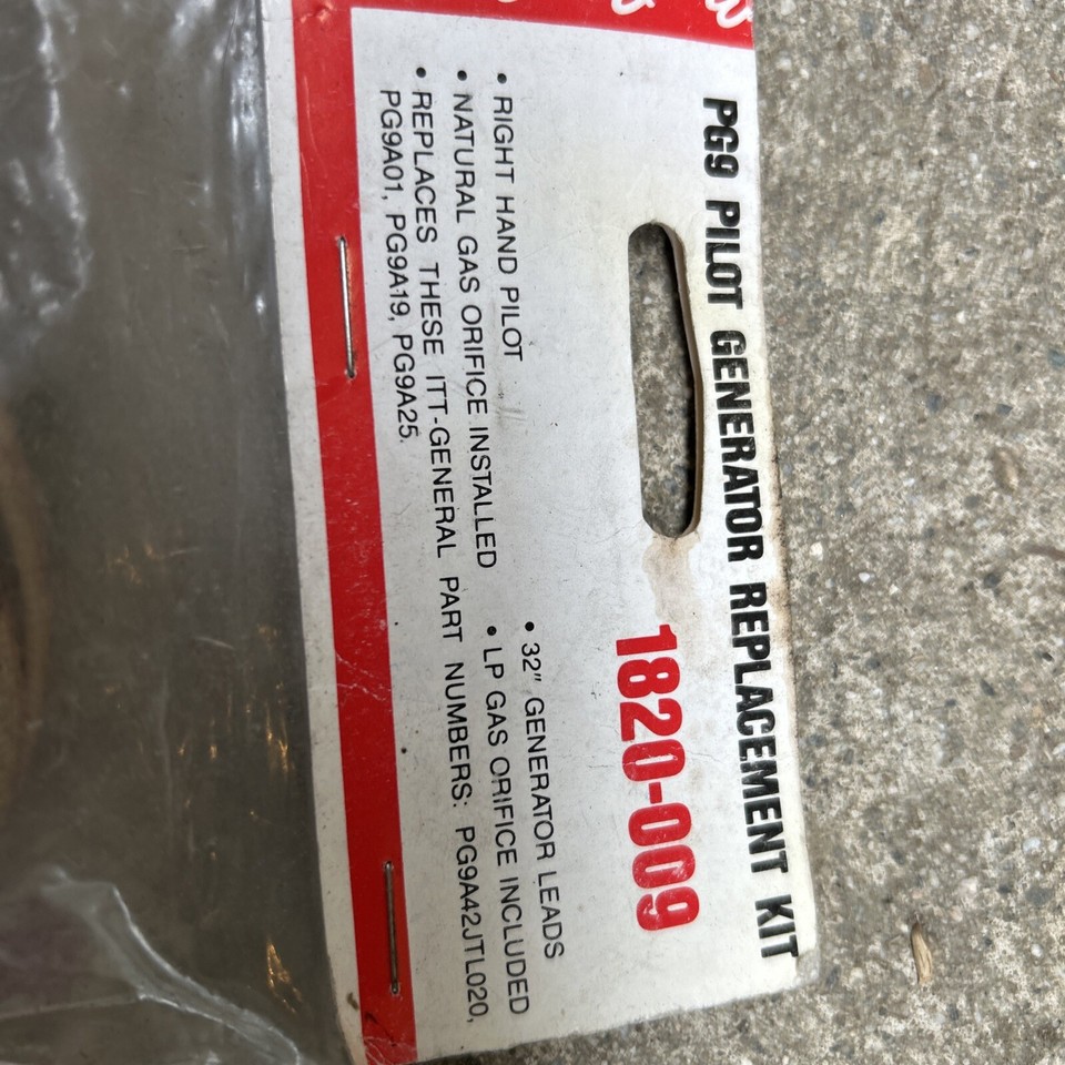 Robershaw PG9 Pilot Generator Replacement Kit 1820-009 32" Generator ...