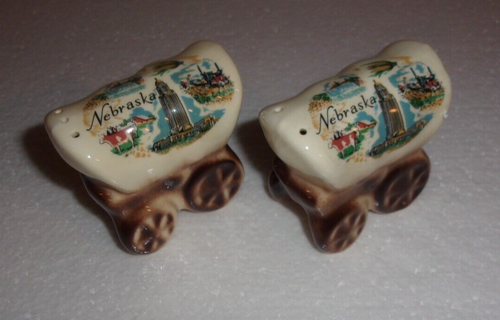 Nebraska Conestoga Wagon Salt & Pepper Shakers ~ Vintage Mid-Century ...