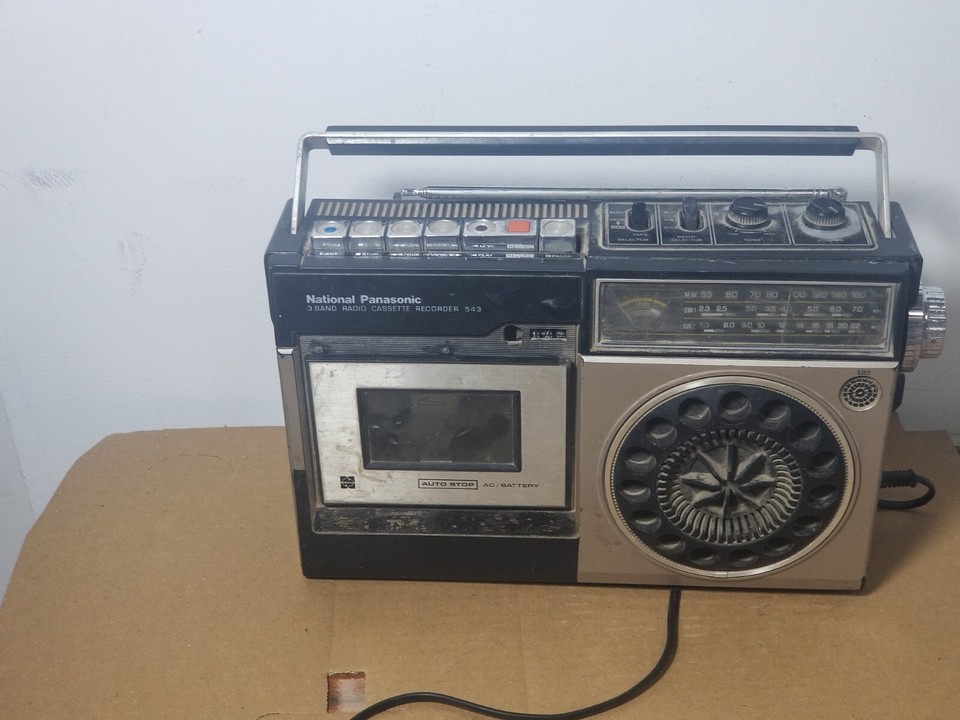 Vintage National Panasonic 543 Radio Tape Recorder, Made In Japan ...