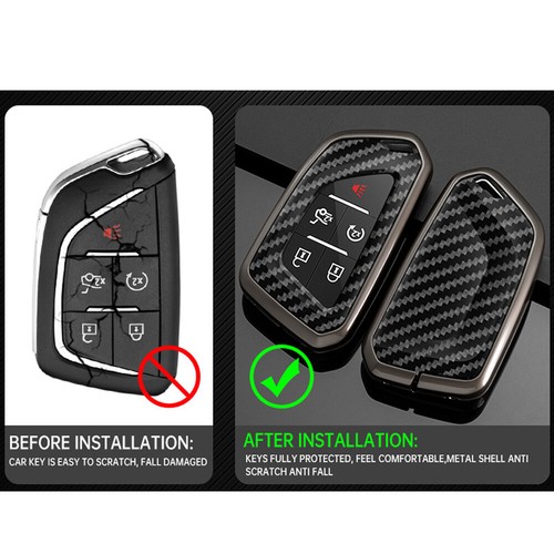 Zinc Alloy Remote Key Fob Cover Case For 2020-2025 Cadillac Escalade ...