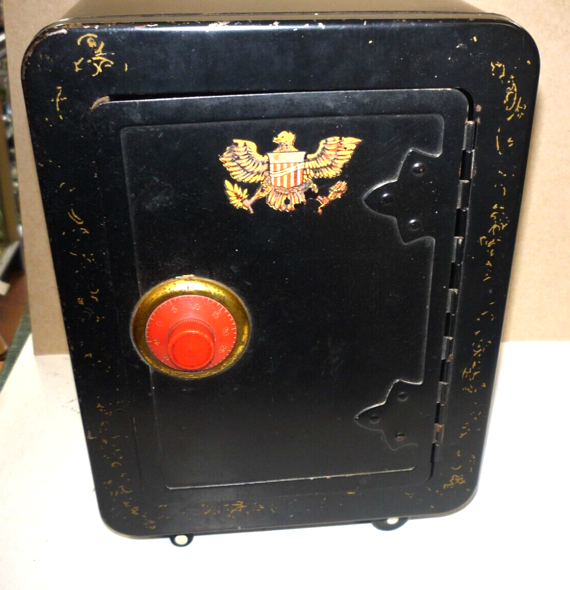 Vintage Frontier Safe Piggy Bank large 9 inch - no combo number | eBay