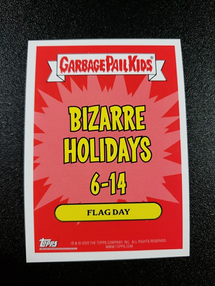 Nat Nerd June 14 Flag Day 2020 Garbage Pail Kids Card | eBay