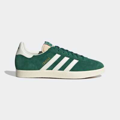 adidas Originals GAZELLE GY7338 Dark Green Off White Cream White | eBay