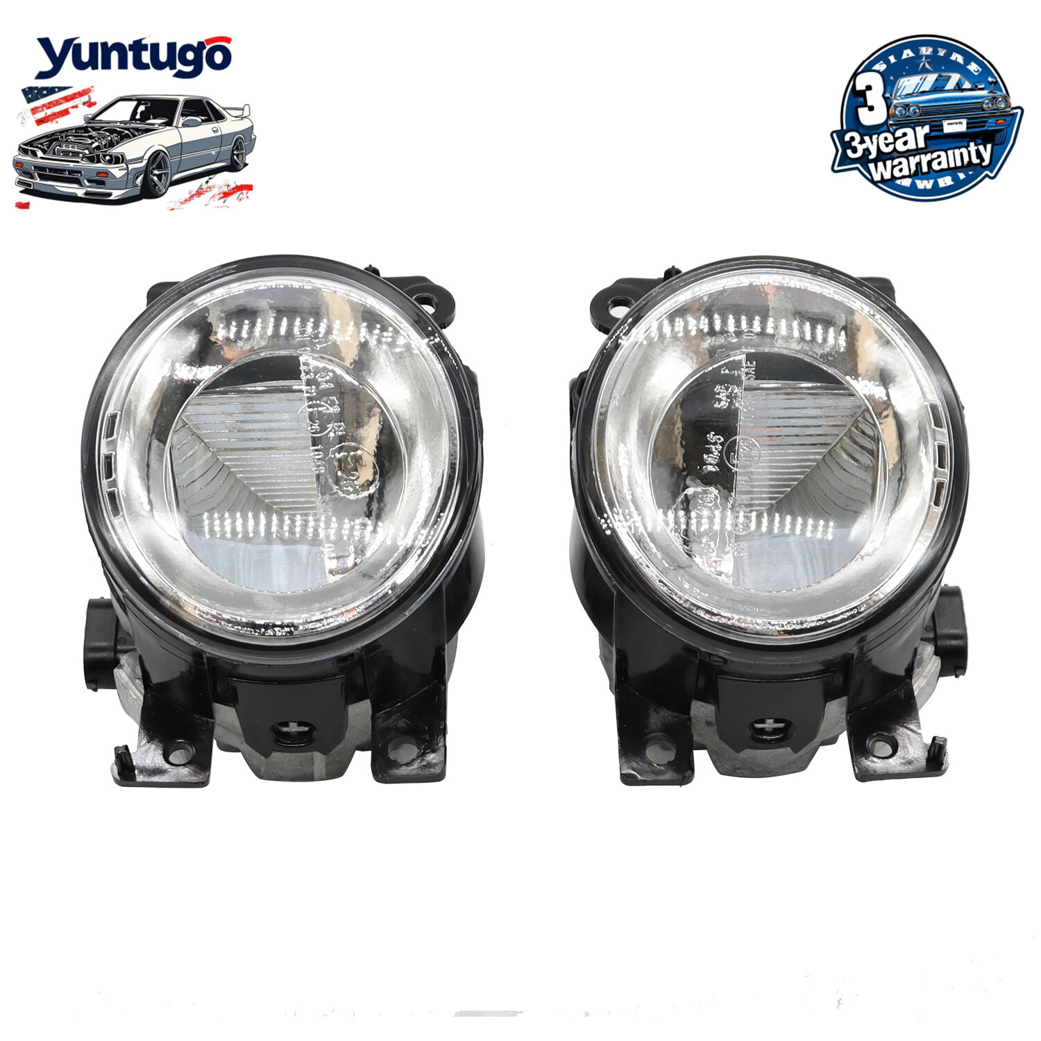 Front Bumper LED Fog Light Lamp LH&RH Pair for 14-20 Infiniti Q50 Q70 ...