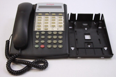Avaya 18D Black Business Telephone With Stand & Handset Used 18D-003 | eBay