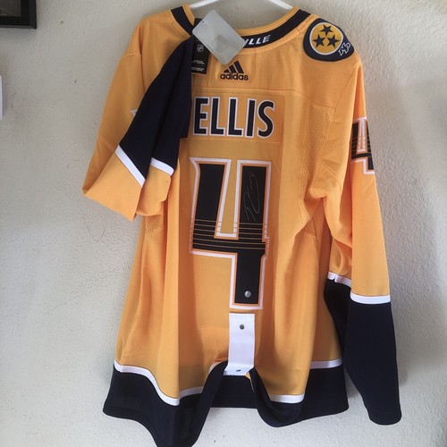 Ryan Ellis Predators Autographed Authentic Player NHL Game Jersey ...
