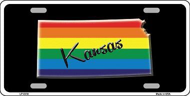 Kansas Rainbow Metal Novelty License Plate Tag LP6330 | eBay