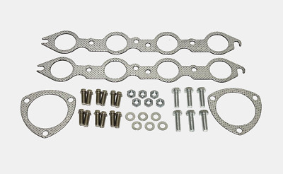 LS Block Chevy Manifold Header Gaskets + Bolts Set For Street Rod LS1 ...