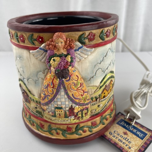 Jim Shore Angela Candle Warmer Farm Sheep 4" Candle Diameter READ ...