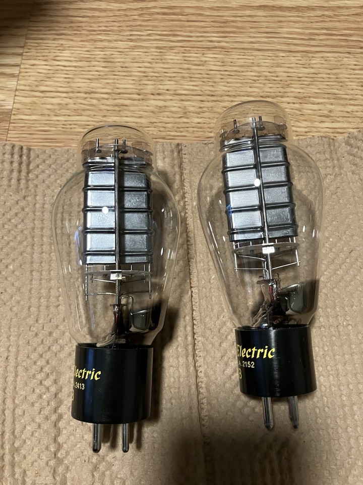 Matched Pair U.S. WE 300B Tube. New in Box. B Stock , High Current ...