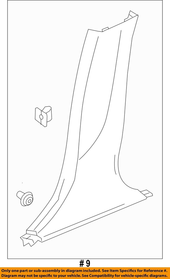 GM OEM 16-19 Volt Pillars, Rocker Floor Interior Trim-Lwr Ctr Plr Trim ...