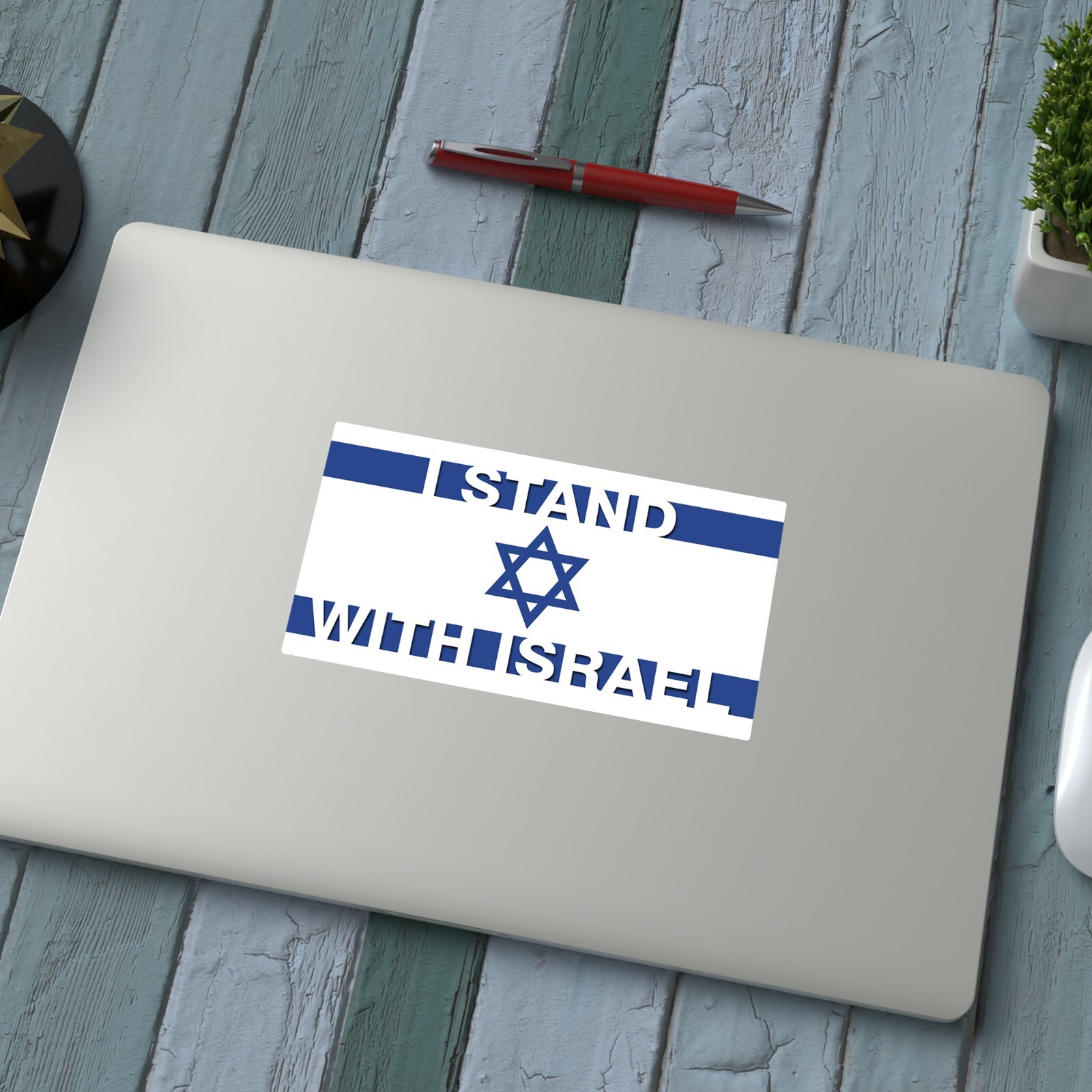 I Stand with Israel Flag Stickers - Car Truck Decal Vinyl Pro Jewish ...