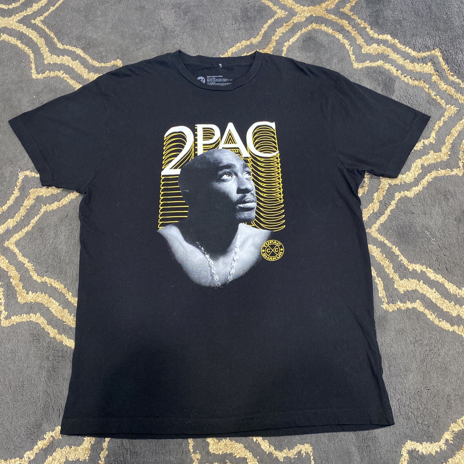 Vintage Tupac Shakur Cross Colors Rap Hip Hop Music S… - Gem