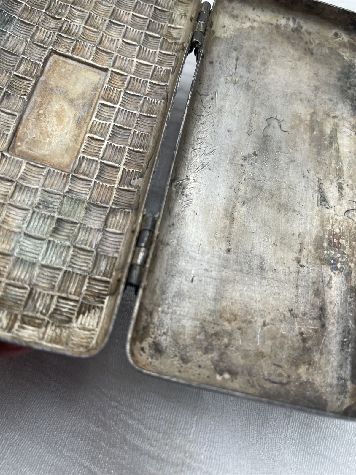 King Gillette Silver Plated Metal Safety Razor Box Pocket Edition Case ...