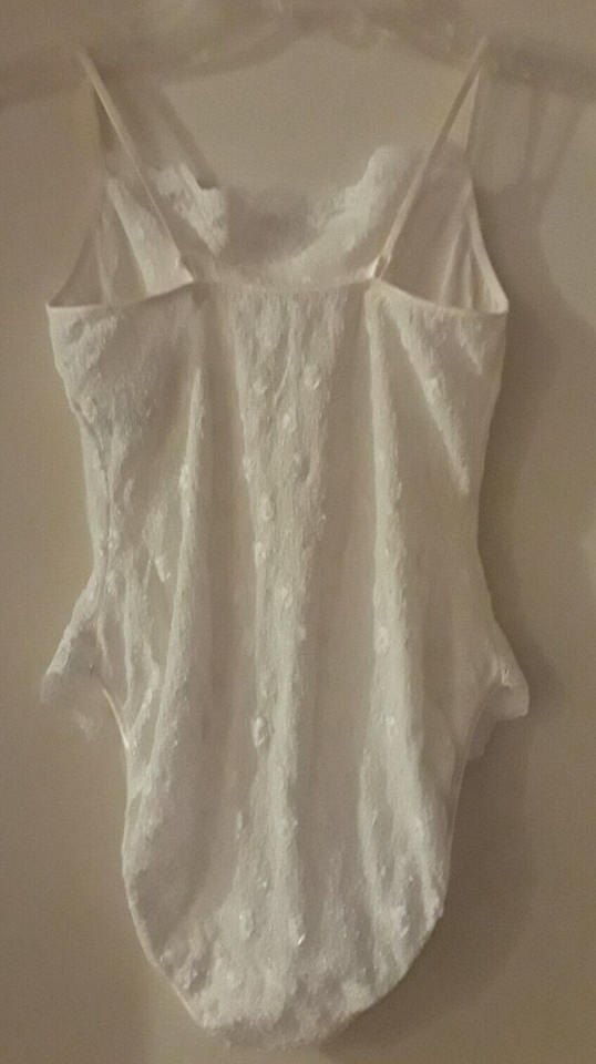 Wondermaid White Lace Spaghetti Strap Teddy with Snaps-New Vintage ...