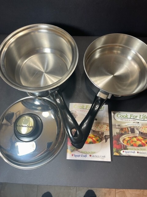 Kitchen Craft West Bend Waterless Stainless Steel Cookware 10 Piece Set ...