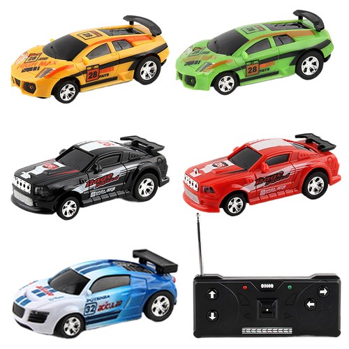 Remote Mini Cans RC Car with Roadblocks Plastic Micro Racing Car for ...