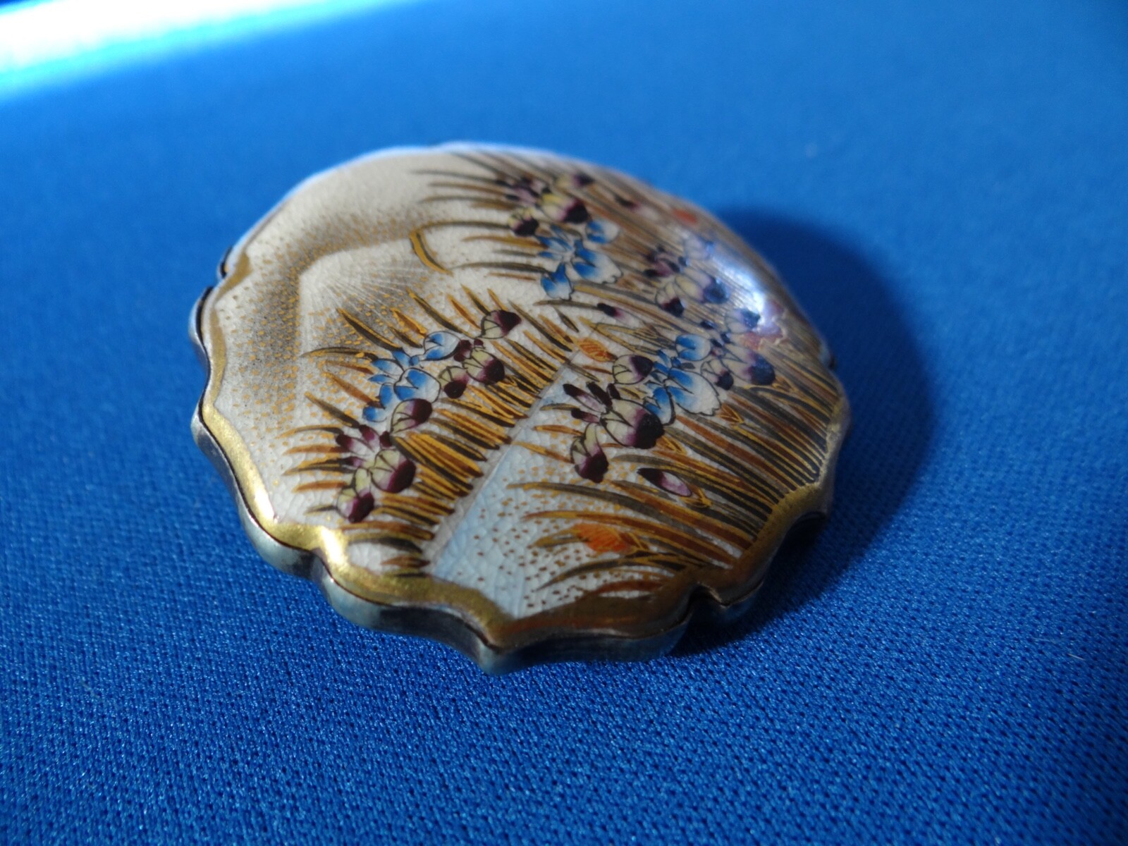 Antique Japanese Meiji Period Satsuma Silver Belt Buckle Made into ...