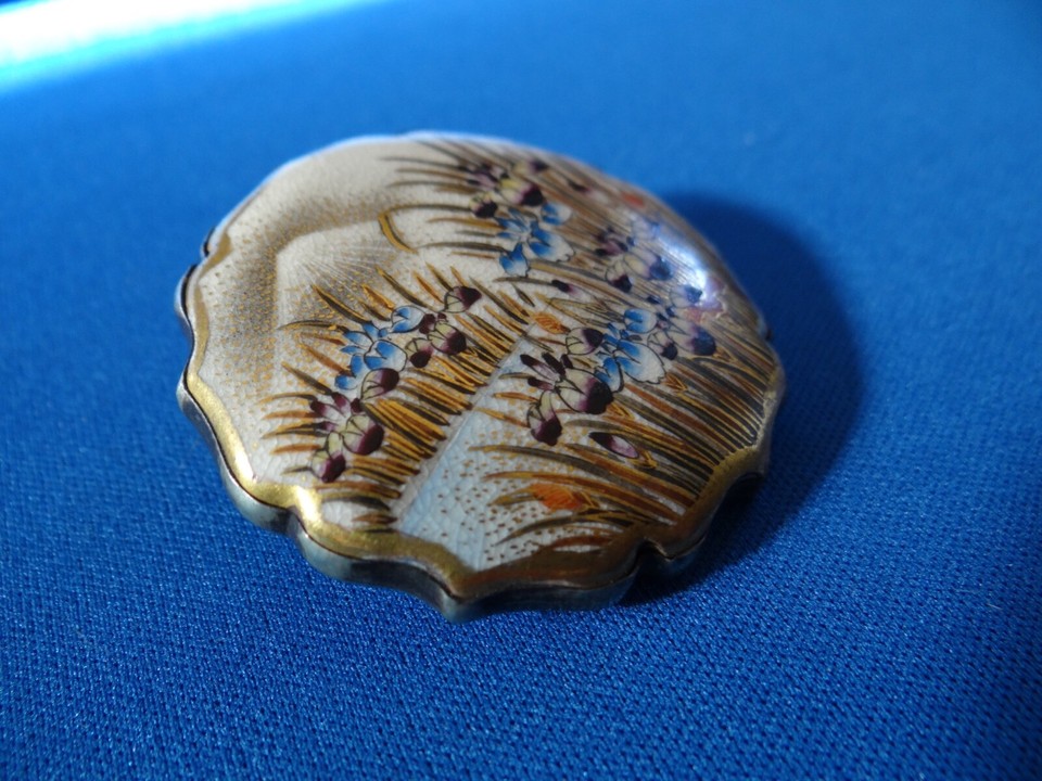 Antique Japanese Meiji Period Satsuma Silver Belt Buckle Made into ...