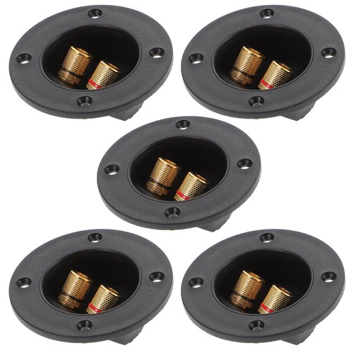 5 Pcs Speaker Terminal Cup Wire Connector Terminals Screw Circular ...