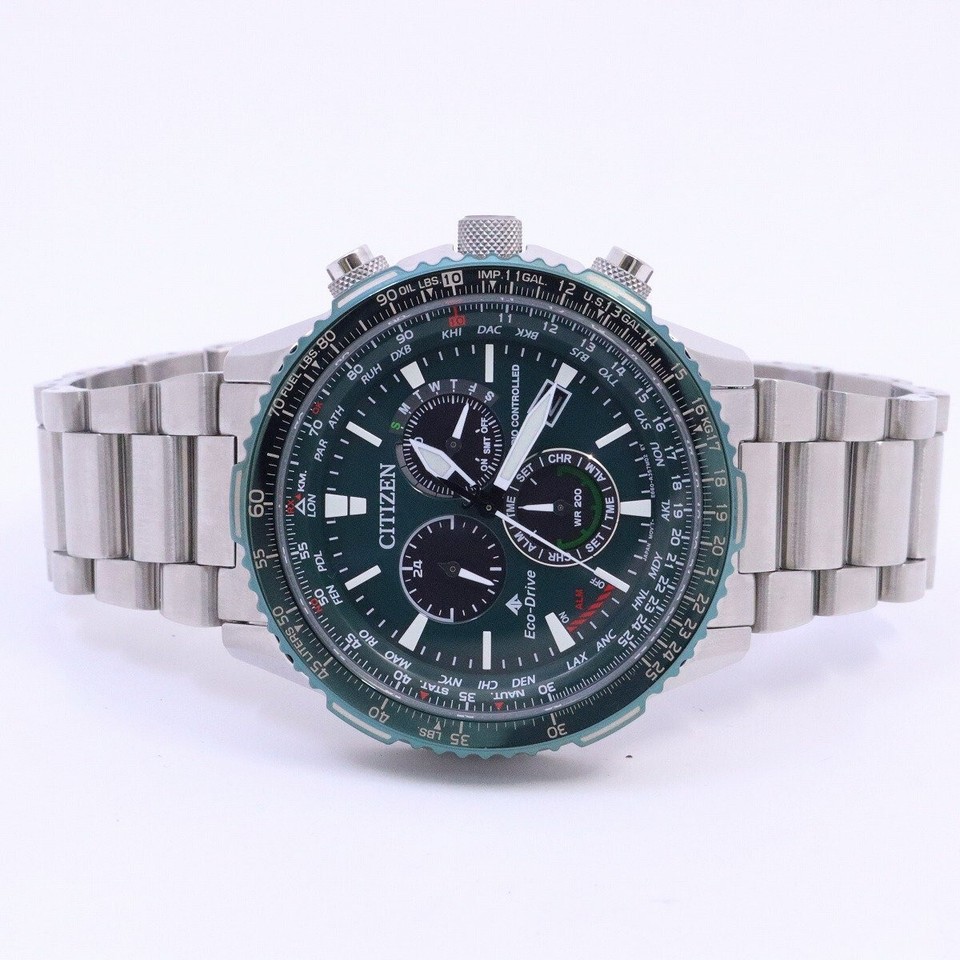 Citizen Promaster Air A-T Eco-Drive Stainless Steel Men's Watch CB5004 ...