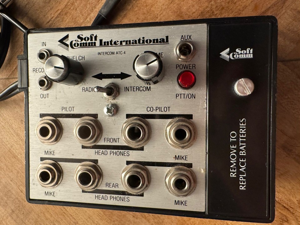 Aviation Aerospace Aircraft Soft Comm International Portable Intercom ...