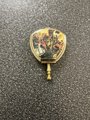 Vintage Purse / pocket Size Portable Silent Butler Ashtray Goldtone ...